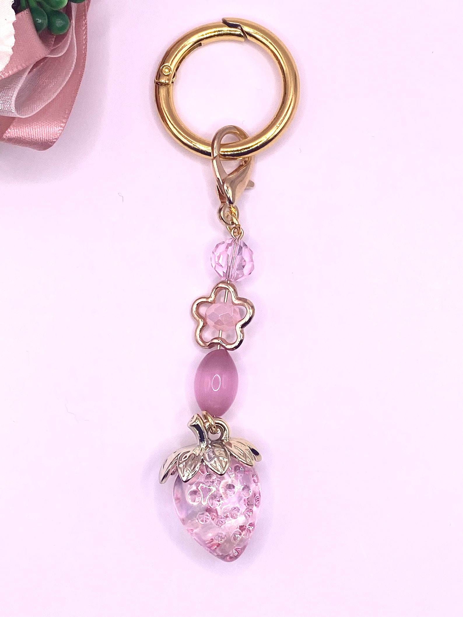 Cherry and Strawberry Bag Charms, Keychain, Kawaii, Y2K, Lanyard - Etsy