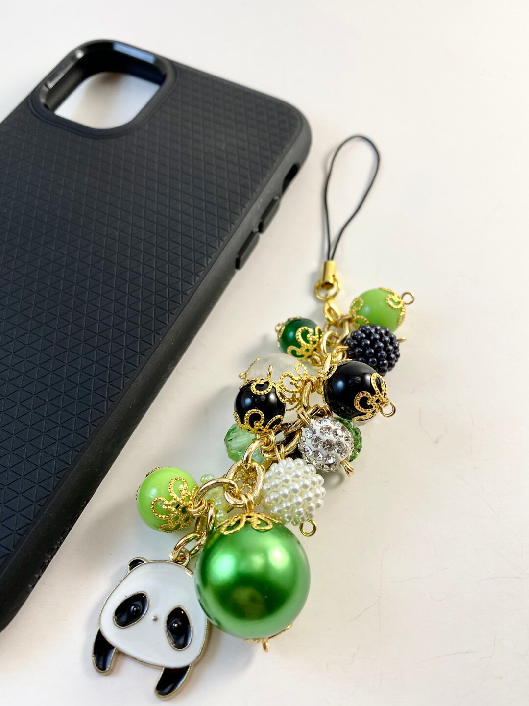 Panda Phone Charm| Y2K | Kawaii Cell Phone Strap - Etsy