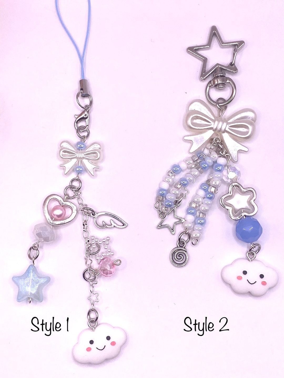 On Cloud 9 Phone Charm, Keychain, Cell Phone Charm, Kawaii, Y2K - Etsy