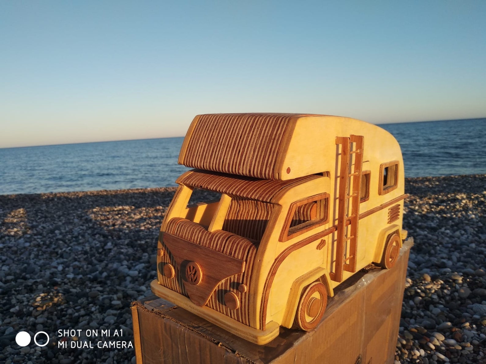 Wooden Caravan Toy Woswagen Camper Car, Boy Girl Dad Model Birthday ...