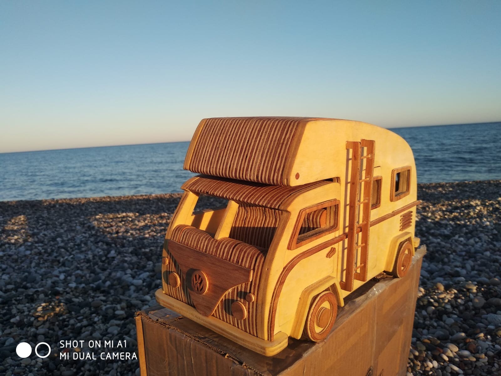 Wooden Caravan Toy Woswagen Camper Car, Boy Girl Dad Model Birthday ...