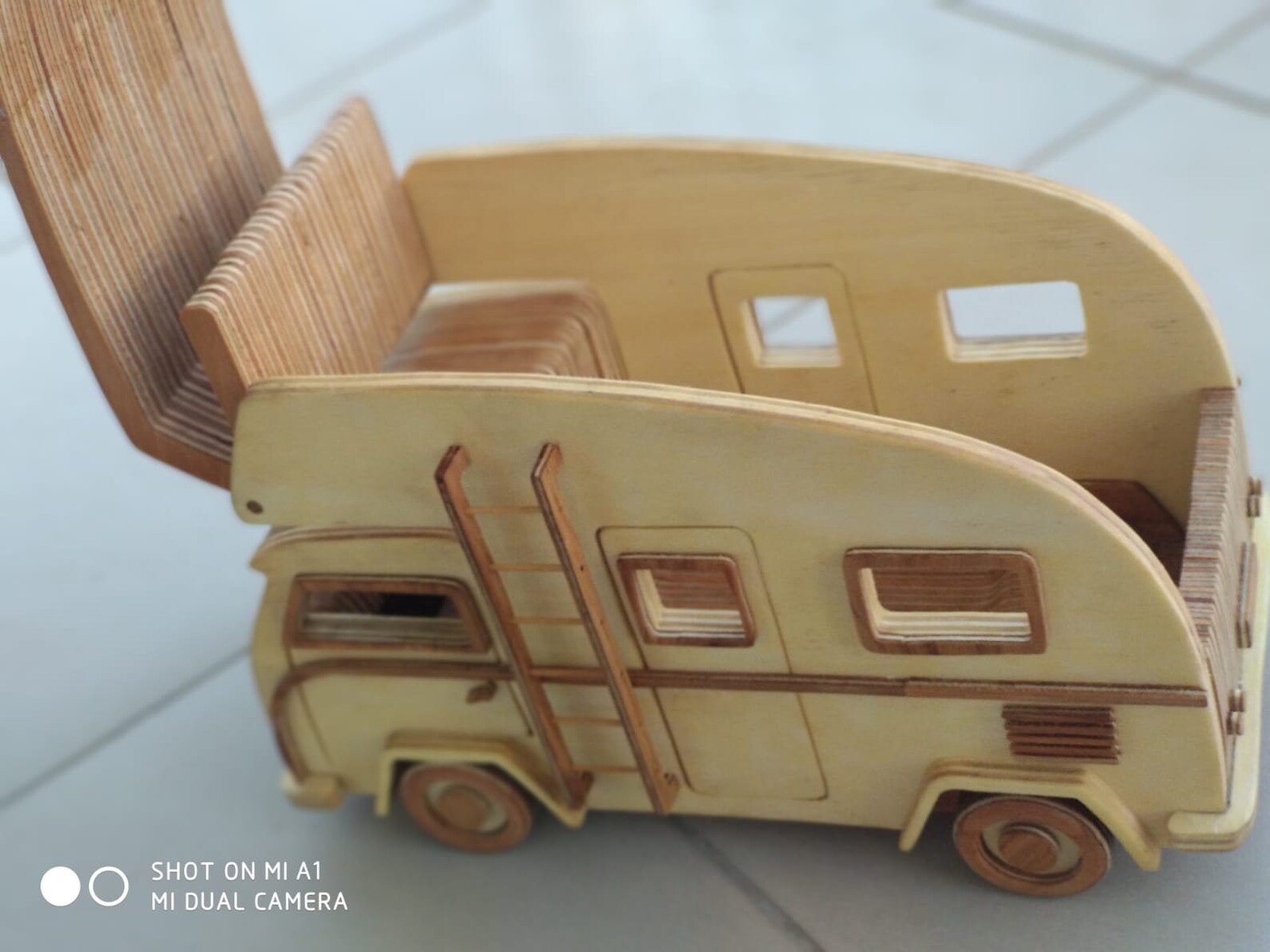 Wooden Caravan Toy Woswagen Camper Car, Boy Girl Dad Model Birthday ...