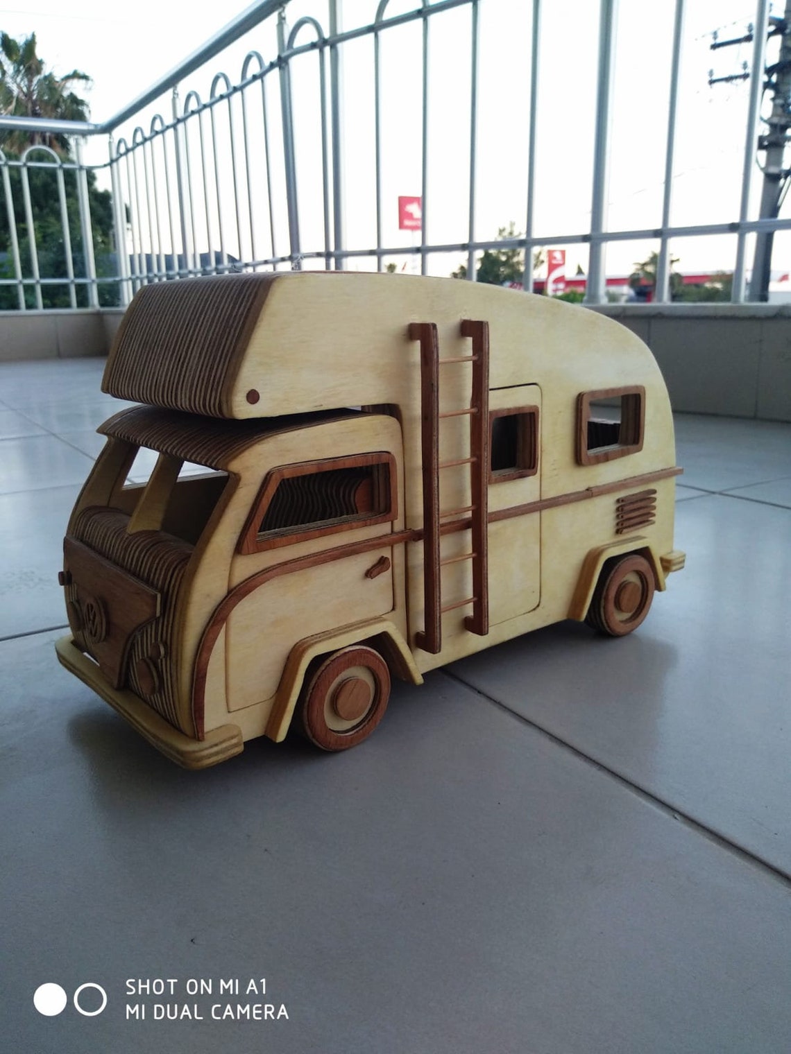 Wooden Caravan Toy Woswagen Camper Car, Boy Girl Dad Model Birthday ...