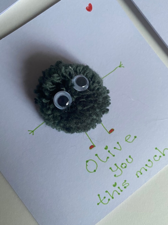 Pom Pom Greeting Cards | Etsy