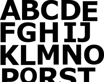 1 Inch Metal Letters | Etsy