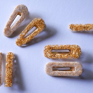 Gold Barrette/ Gold Hair Clips/ Barrette/ Gold/ Single Hair | Etsy