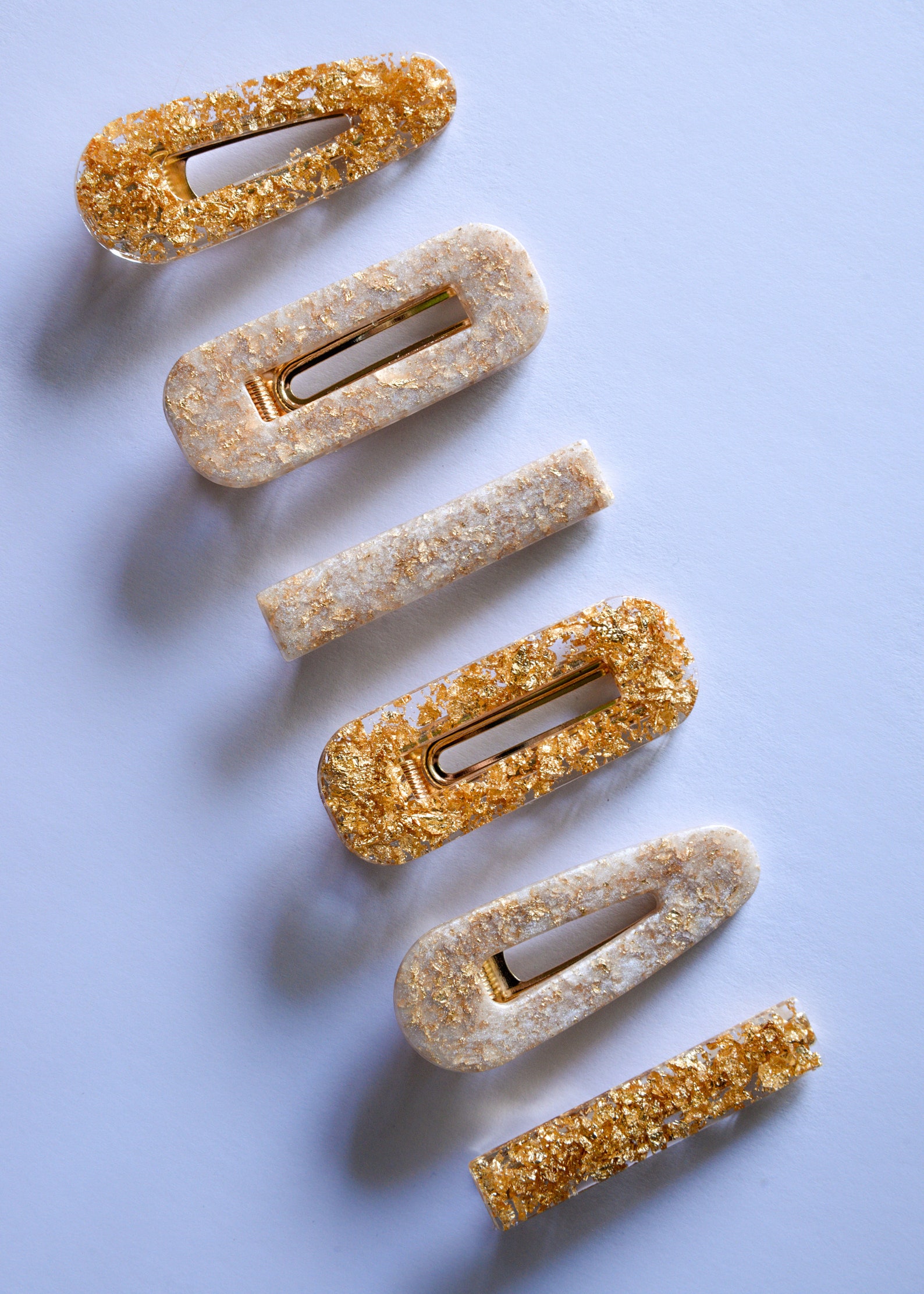 Gold Barrette/ Gold Hair Clips/ Barrette/ Gold/ Single Hair - Etsy