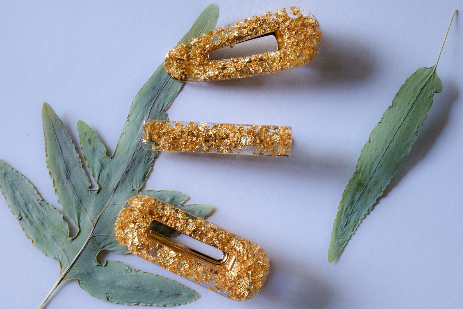 Gold Barrette/ Gold Hair Clips/ Barrette/ Gold/ Single Hair - Etsy