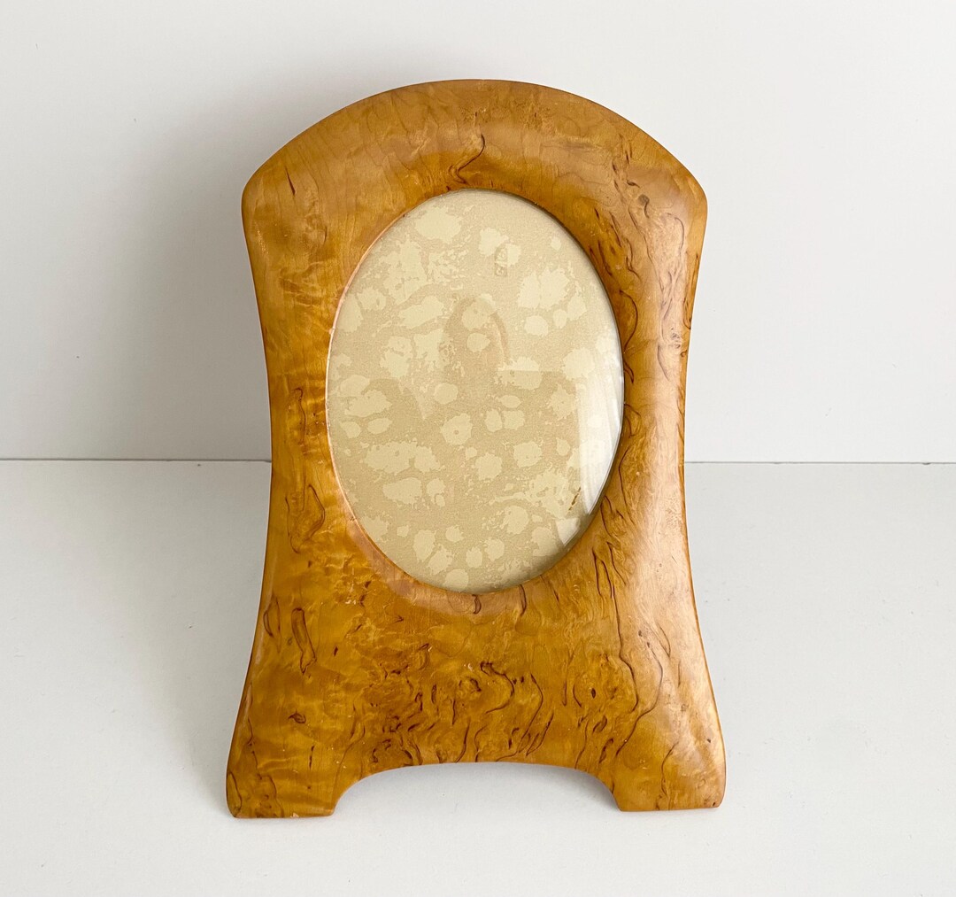 A Swedish Folk Art Photo Frame, Handmade of Masurbirch . Scandinavian ...