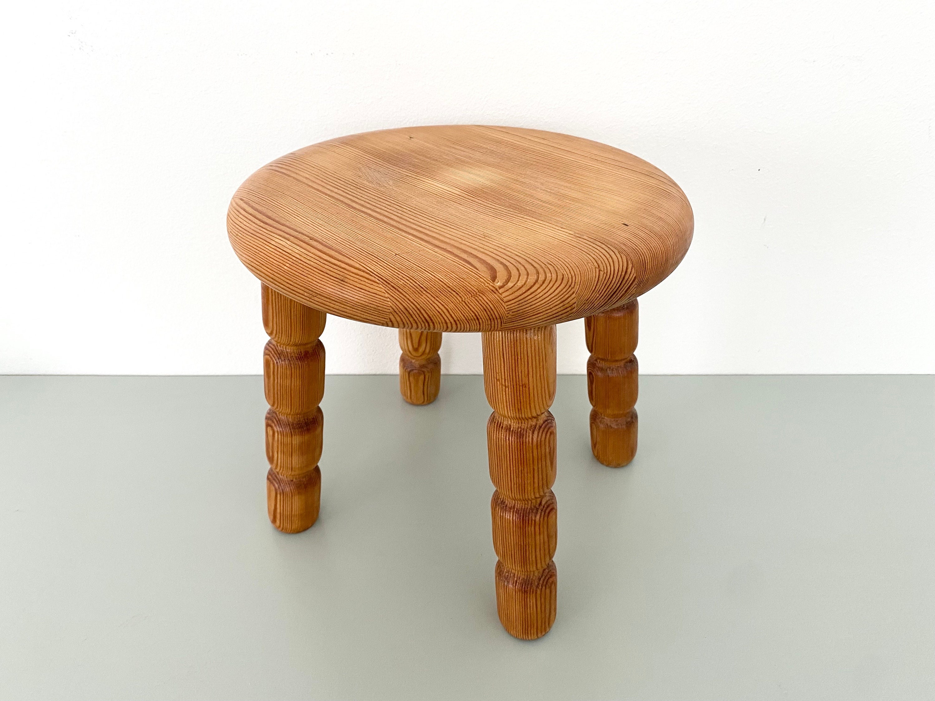 A Small Swedish Pine Wood Milking Stool. Scandinavian Mid - Etsy