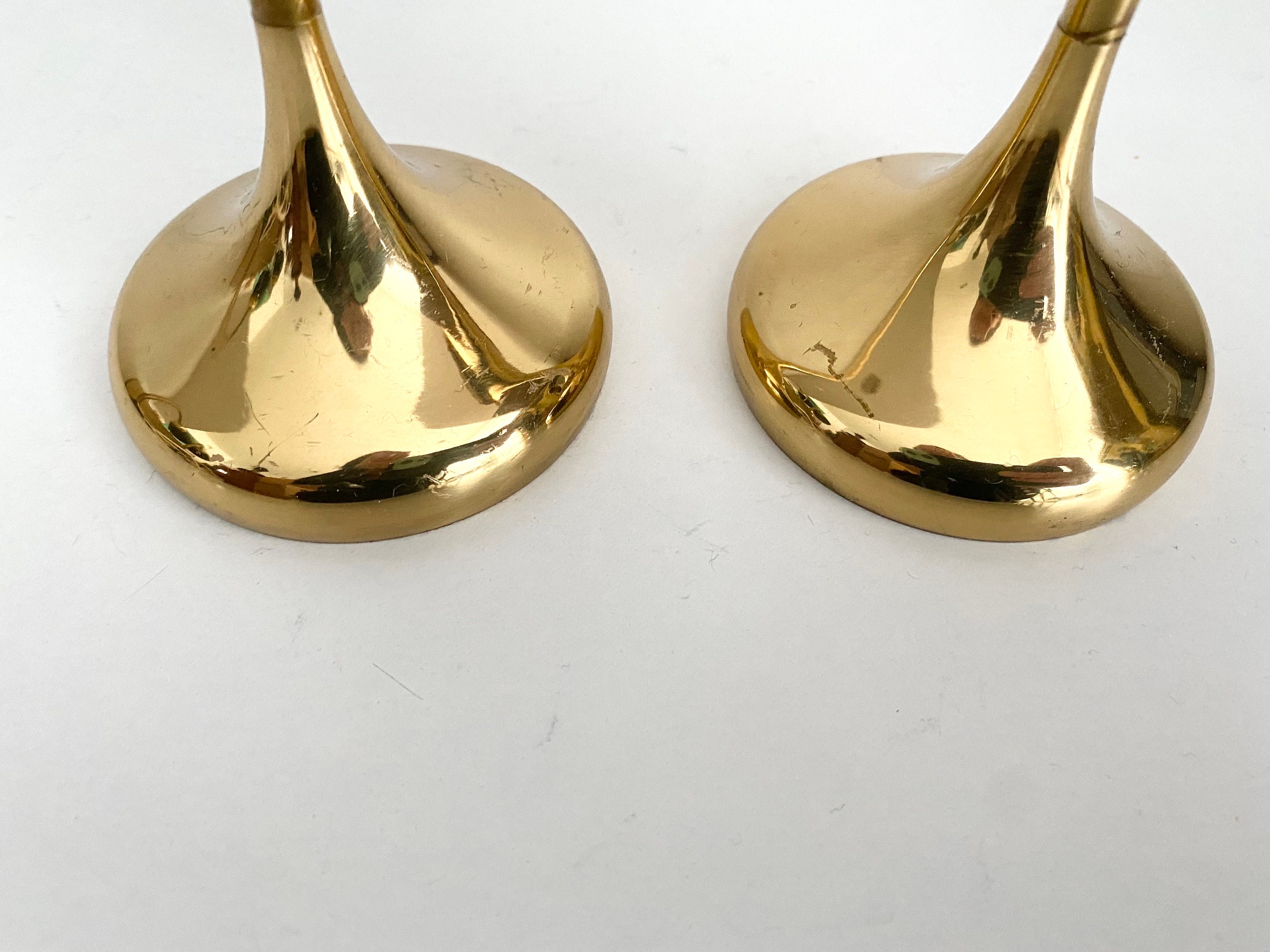 Vintage Brass Candle Holders. - Etsy