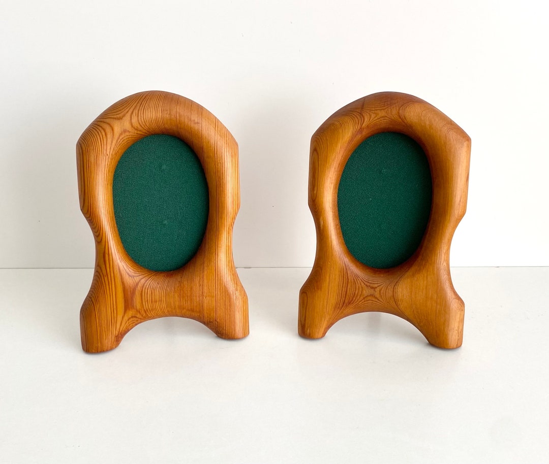 Swedish Folk Art Photo Frames, Handmade of Pine. Scandinavian Mid ...