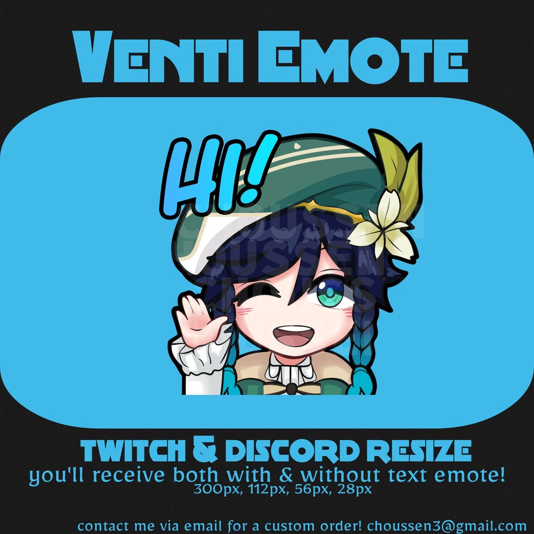 Venti Hi Emote - Etsy