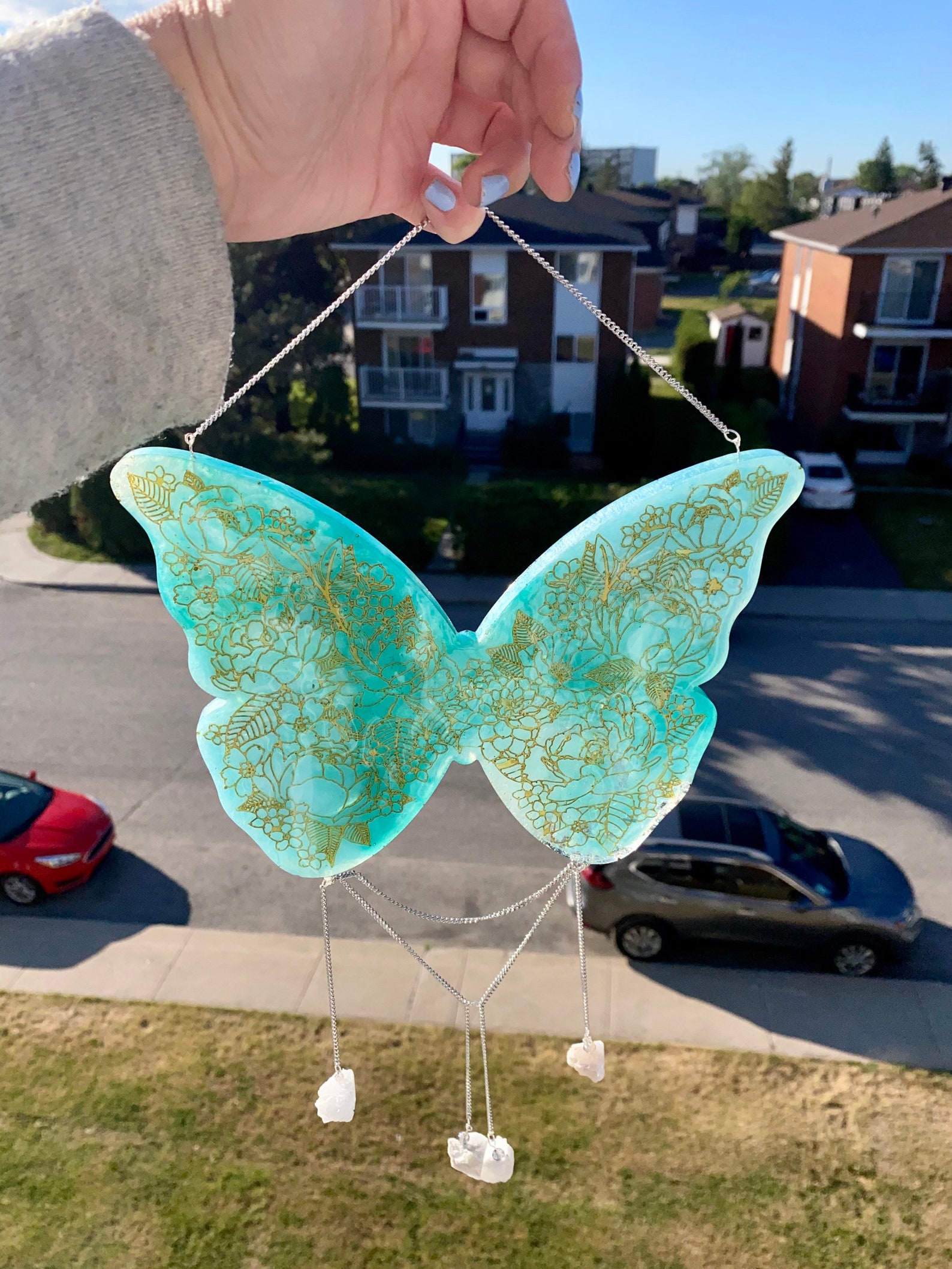 Floral Butterfly Wall Hanging Home Decor | Etsy