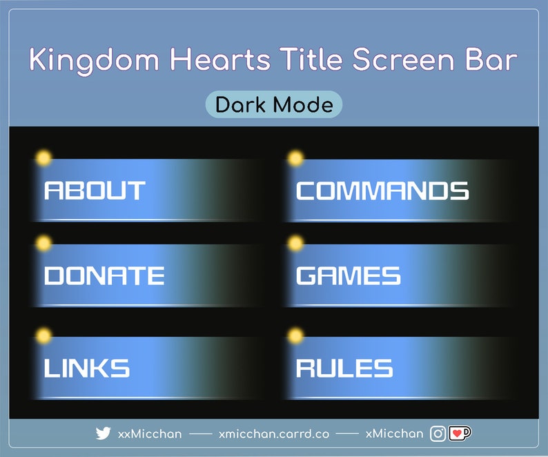 Kingdom Hearts Twitch Panels KH Panels Twitch Kingdom Hearts Title ...