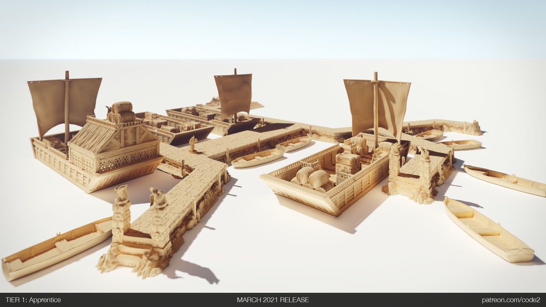 Rafts Boats Barges Collection - by Code2 City of Drennheim Dungeons and ...