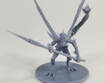 Bone Devil Flying With Polearm MZ4250 28mm Dungeons and | Etsy