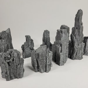 Vine of Rocks Set of 10 Terrain by 3dhexes | Dungeons and Dragons ...