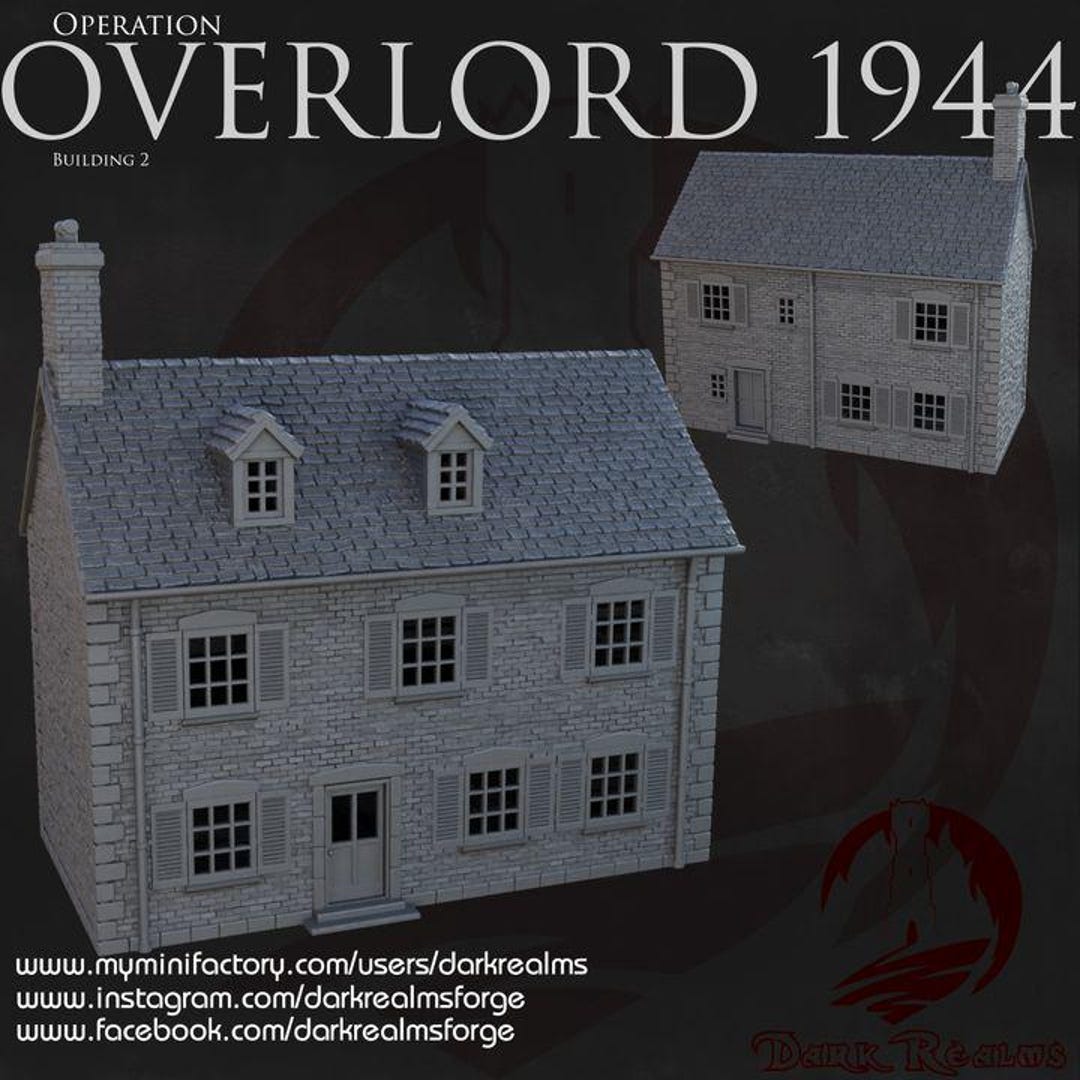 Overlord 1944 Building 2 | Dark Realms | 28mm | Dungeons and Dragons ...