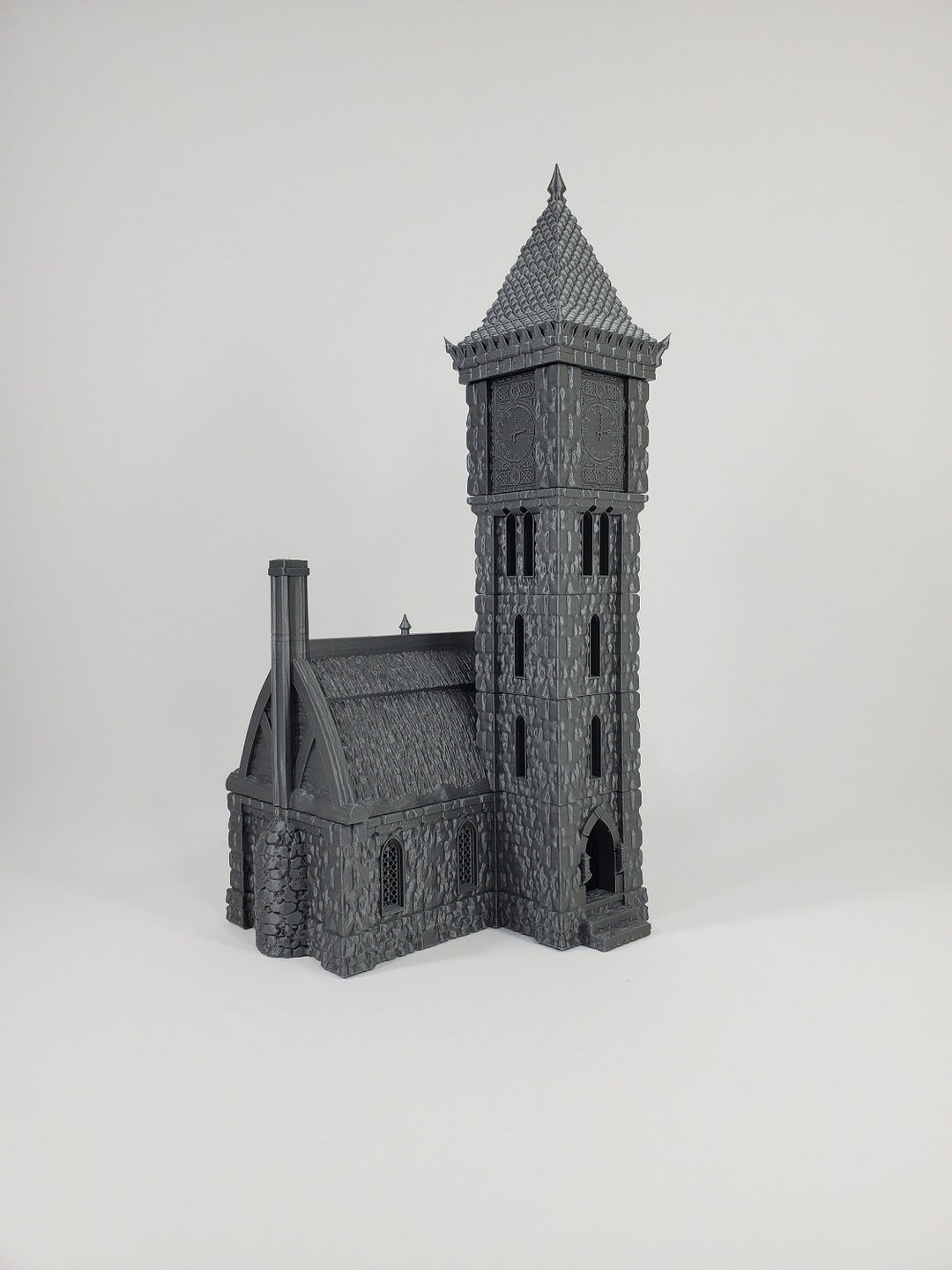Small Inn Clock Tower Steinhafen Dungeons and Dragons Fantasy 3d Model ...
