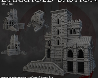 Dark Realms Arkenfel Tower 1 Dnd Miniature Terrain for - Etsy