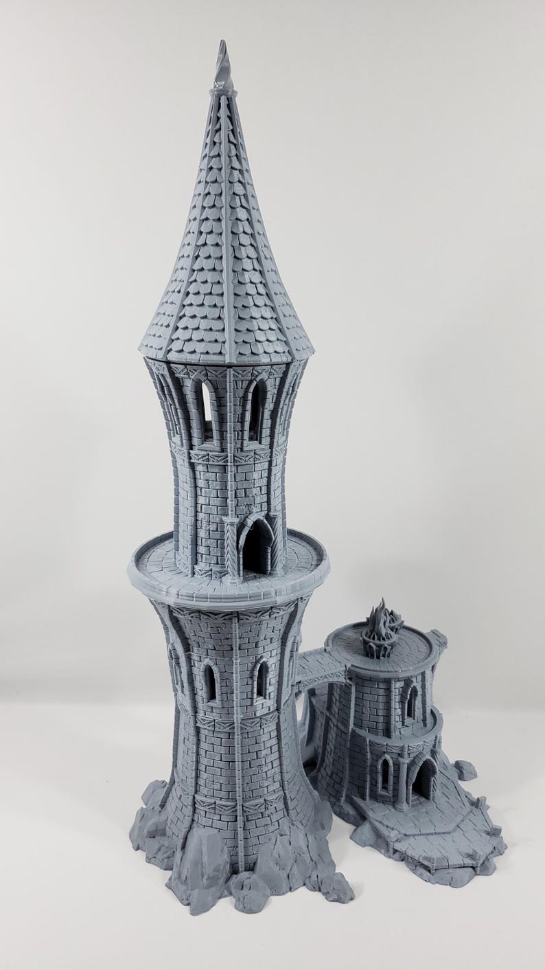 High Elves Lighthouse With Dock | Dark Realms | 28mm | Dungeons and ...