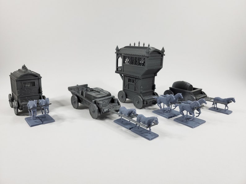 Carts and Wagons Carriage Set Medieval- City of Drennheim by Code2 ...