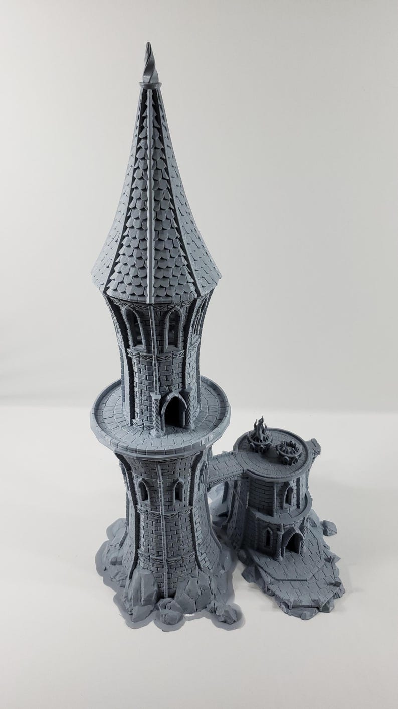 High Elves Lighthouse With Dock | Dark Realms | 28mm | Dungeons and ...