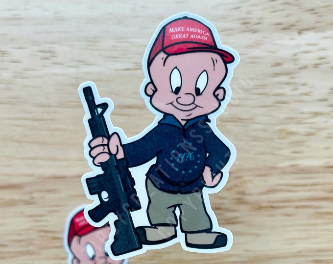 Elmer Fudd, Trump Stickers, Republican Stickers, Conservative Stickers ...