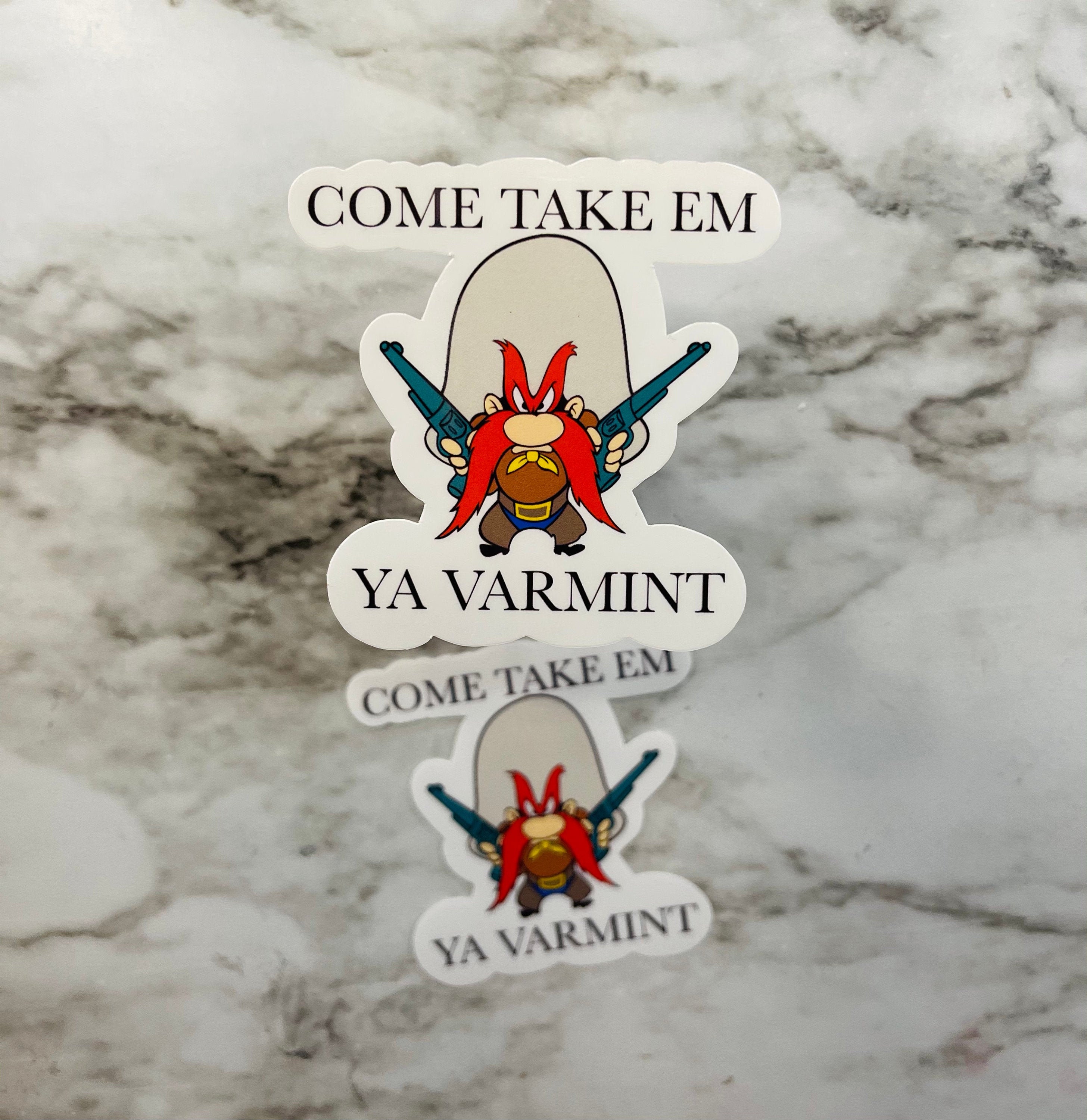 Come Take Em Yosemite Sam Sticker Magnet Gun Owner | Etsy
