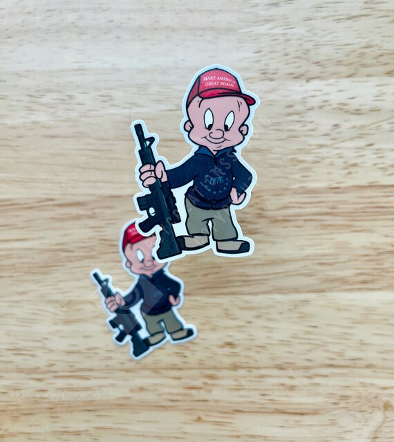 Elmer Fudd Trump Stickers Republican Stickers Conservative - Etsy