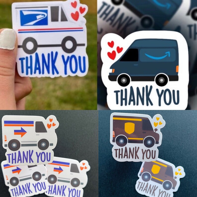 USPS Stickers Postal Service Thank You Sticker Sticker - Etsy