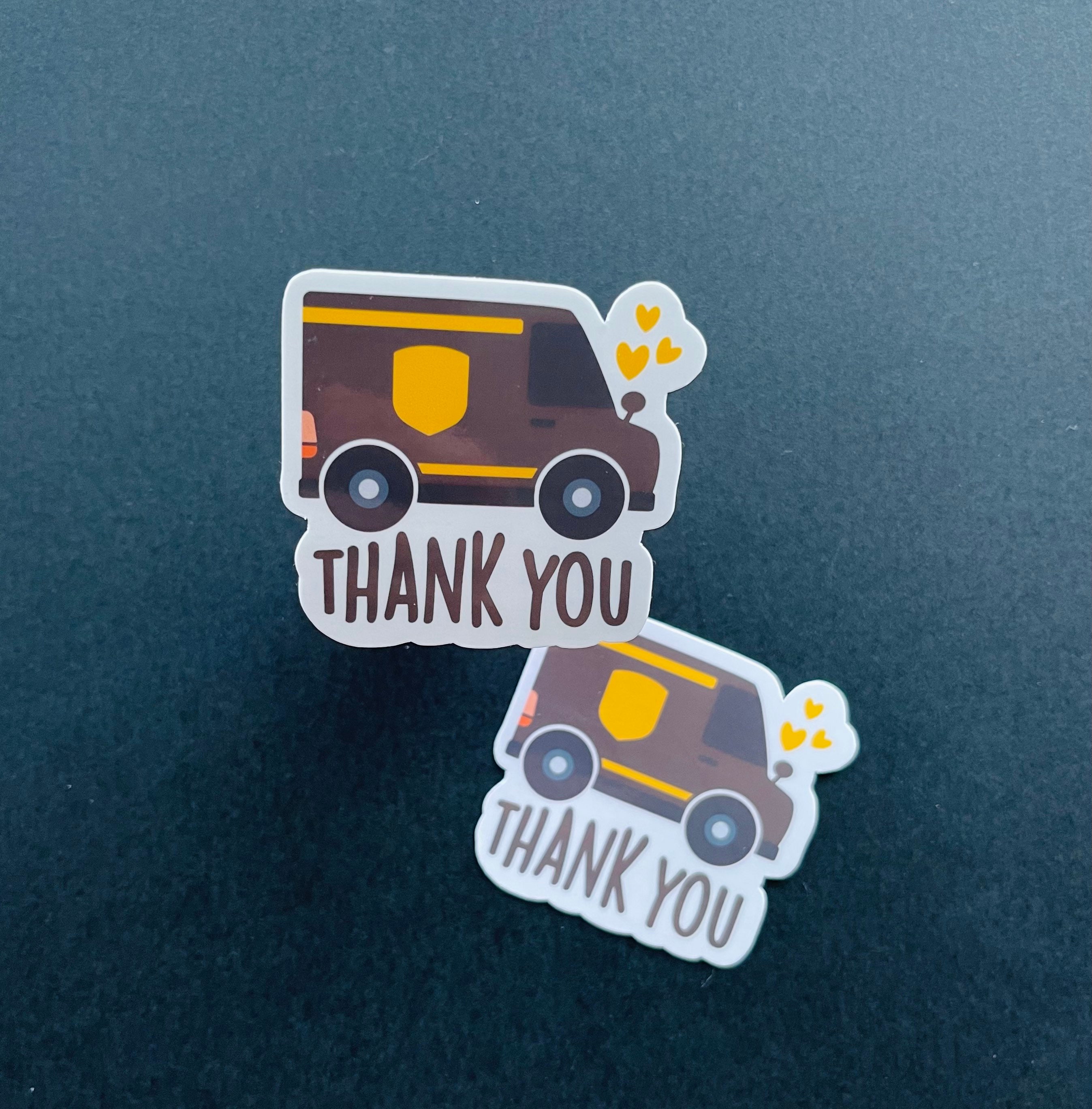 USPS stickers Postal Service Thank you Sticker Sticker | Etsy