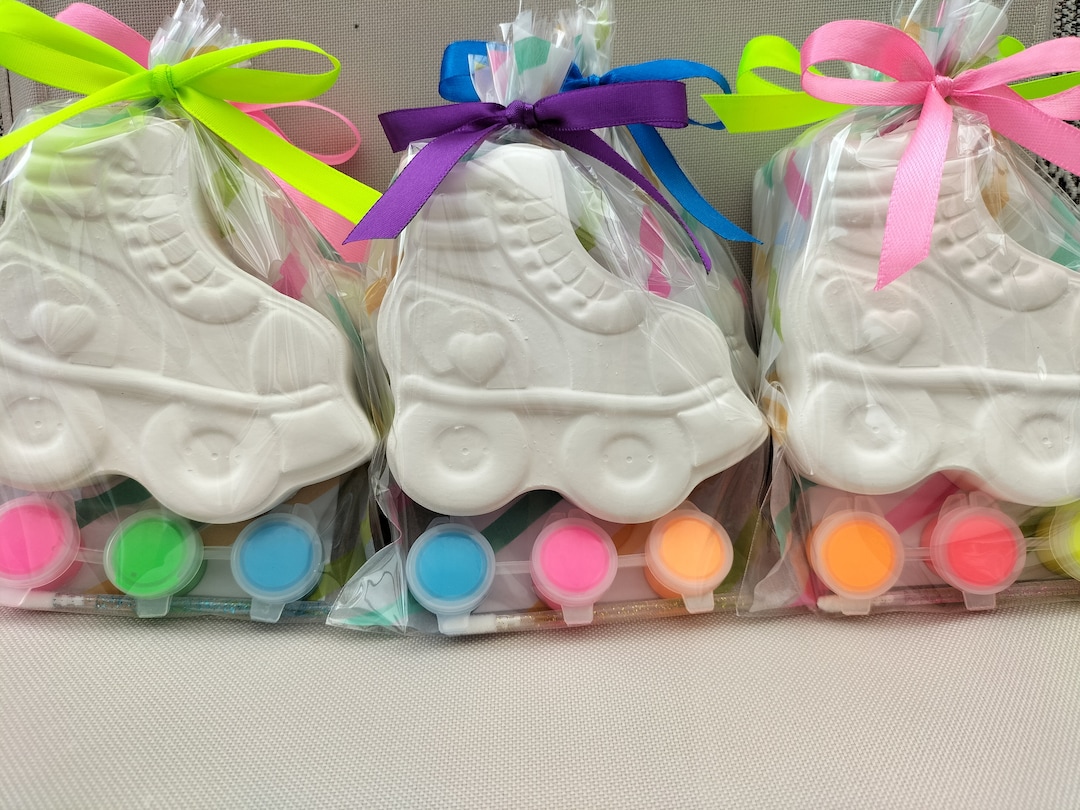 Roller Skate Party Bags, Paint Your Own Roller Skate, Party Bags, Party ...
