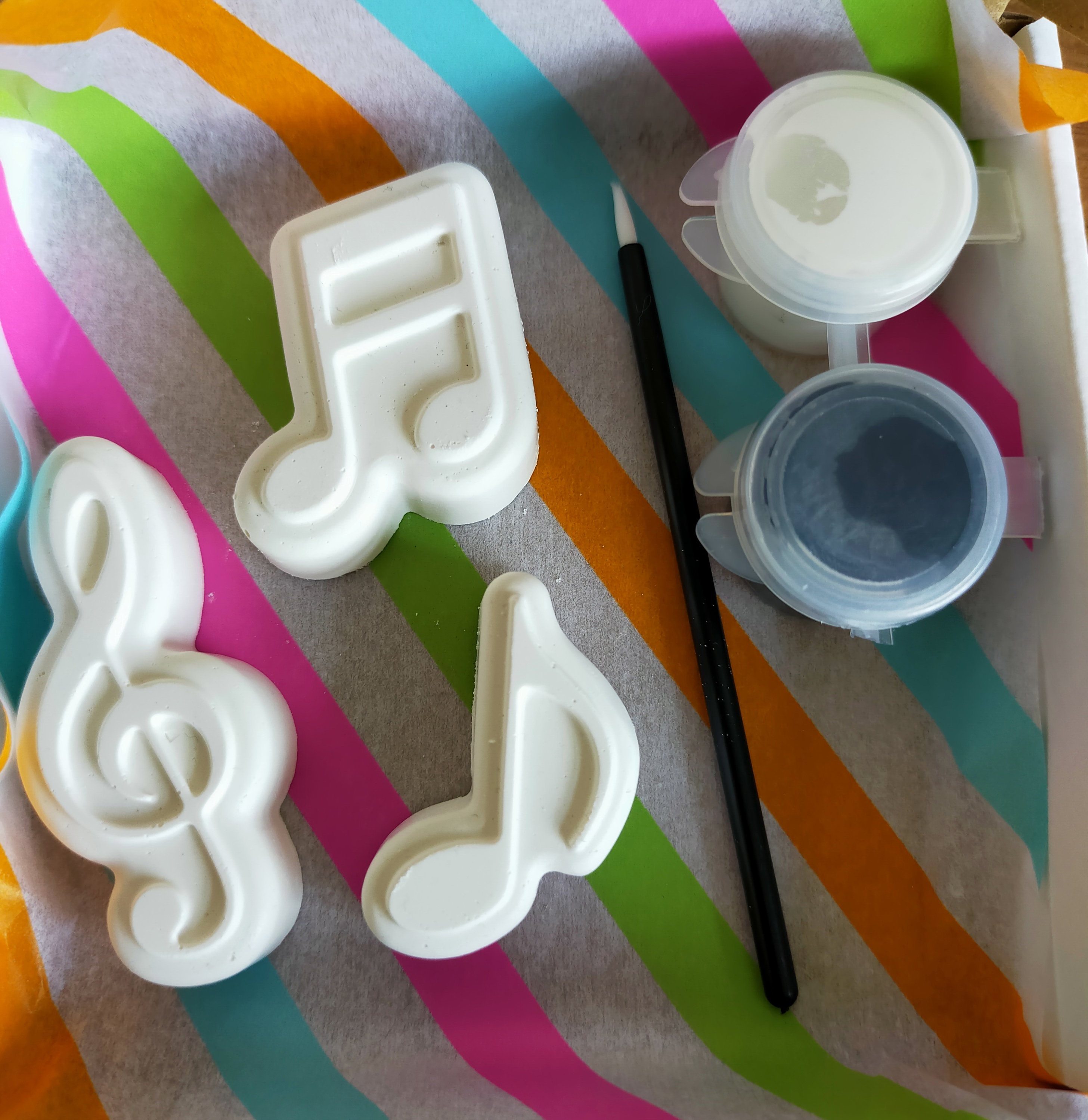 Music Notes Paint Your Own Kit, Fun Activity - Etsy