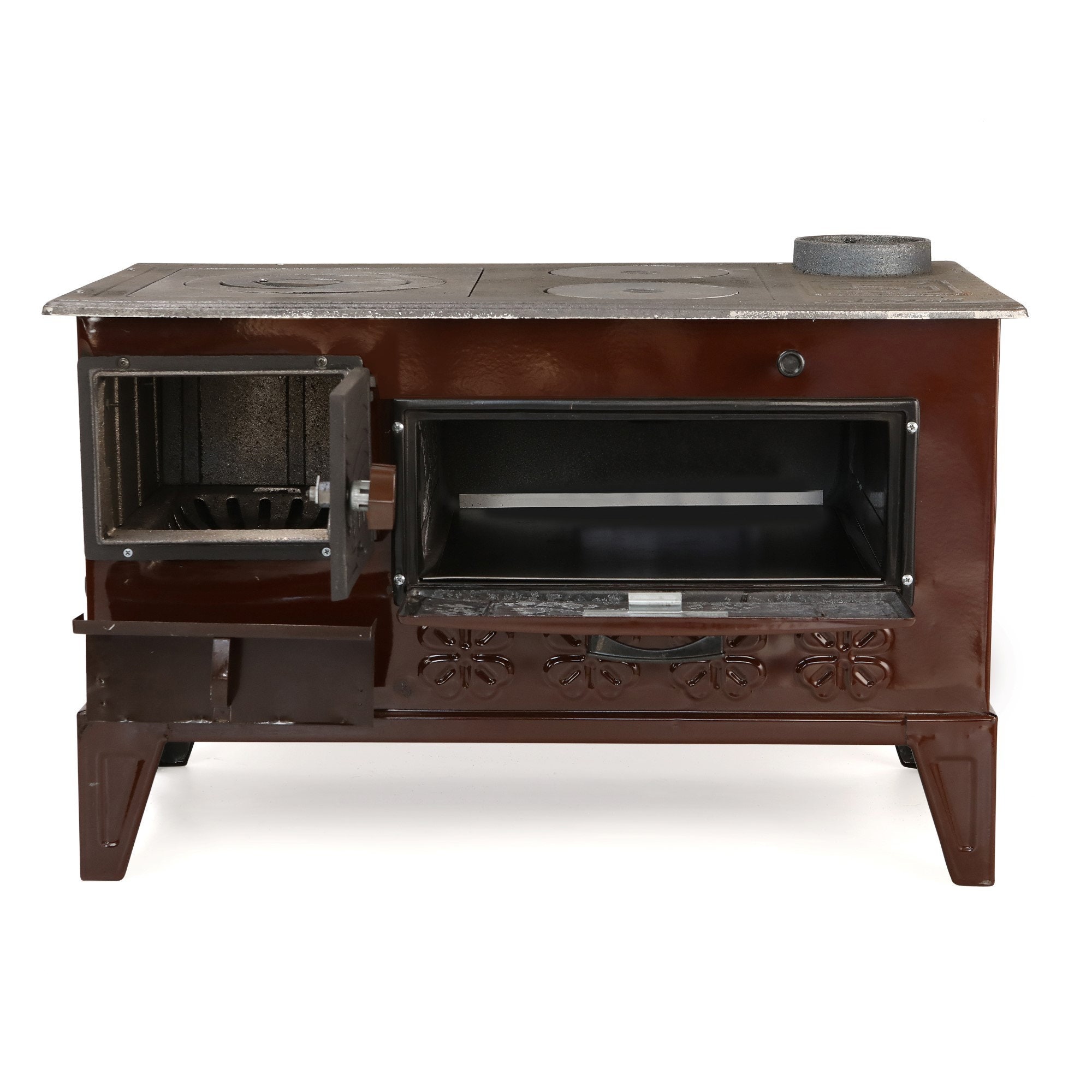 Enamel Cast Iron Wood Burning Cook Stove With Oven - Etsy