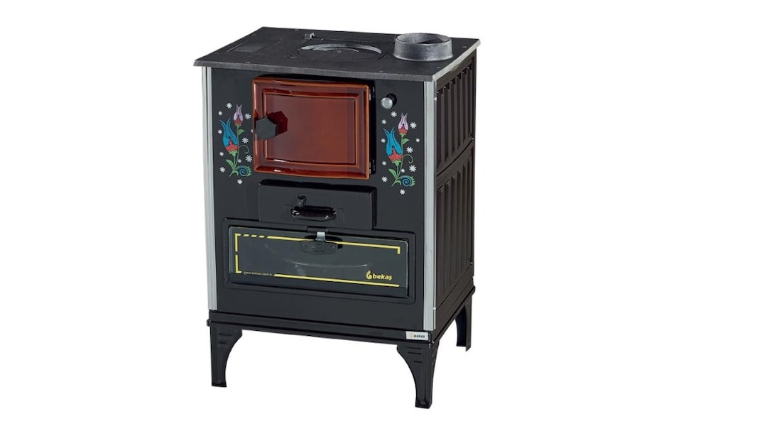 Wood & Coal Burning Cooker Stove: Enamel Oven, Indoor/outdoor Heating ...