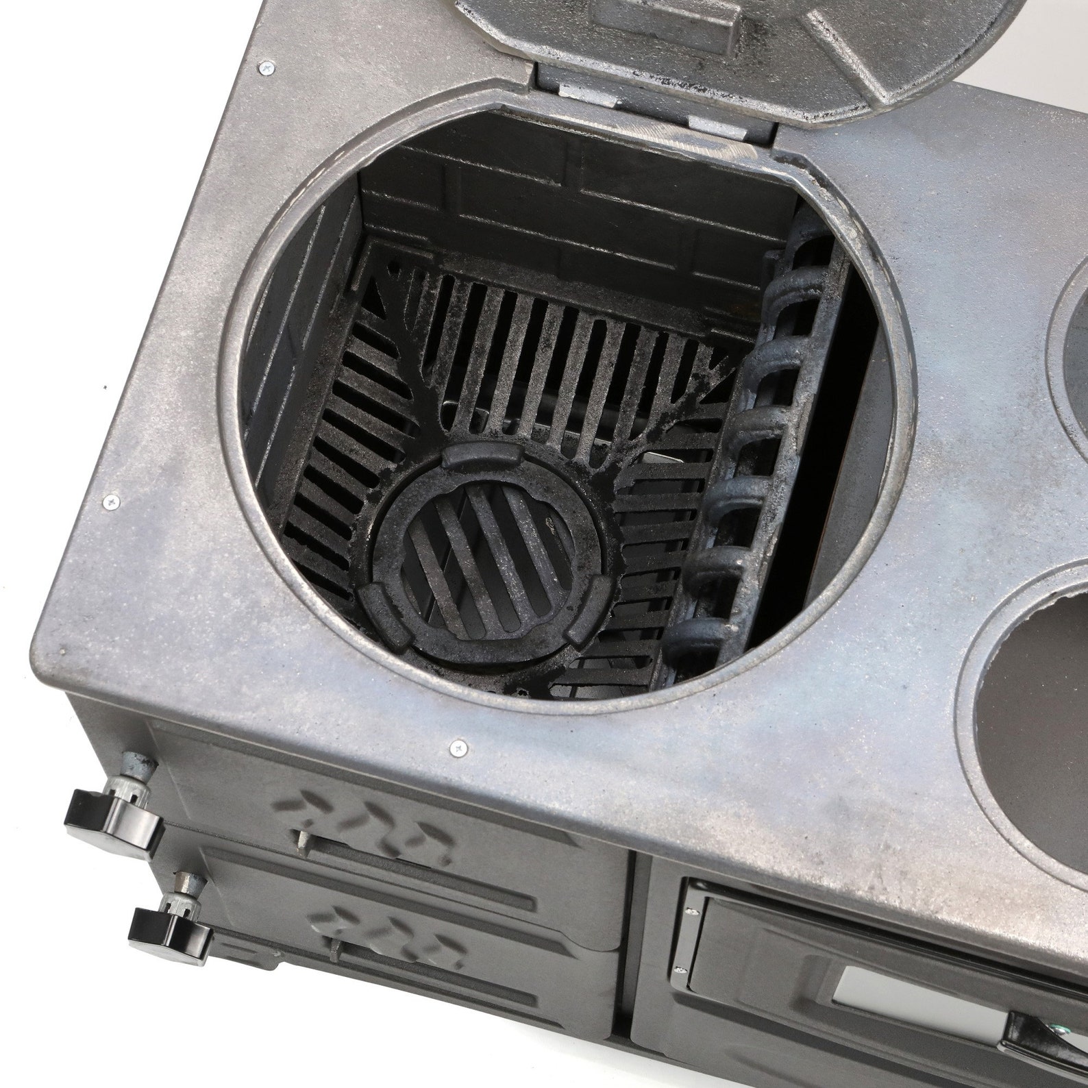 Modern Matte Black Cooker Stove: Wood & Coal Burning Oven - Etsy