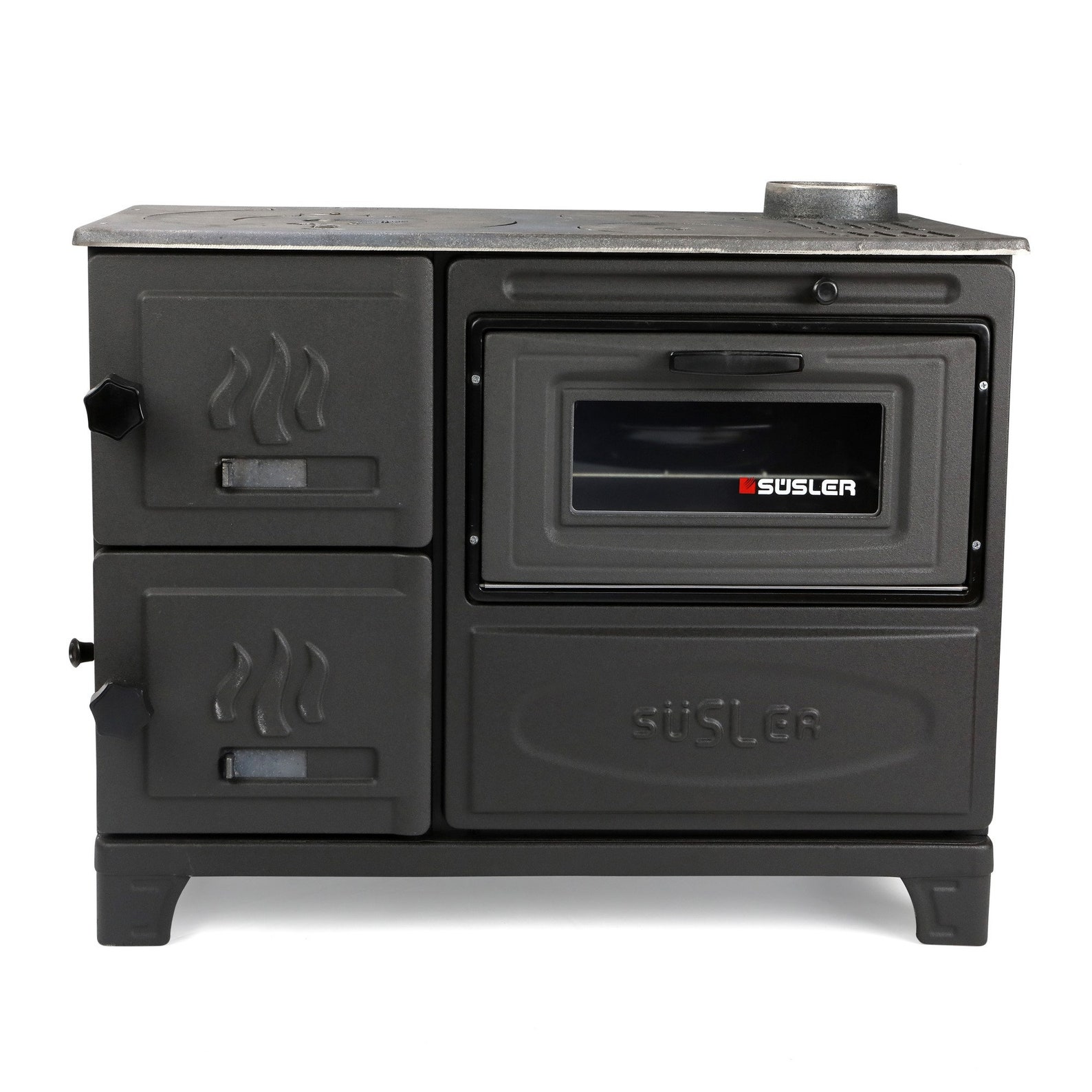 Modern Matte Black Cooker Stove: Wood & Coal Burning Oven - Etsy