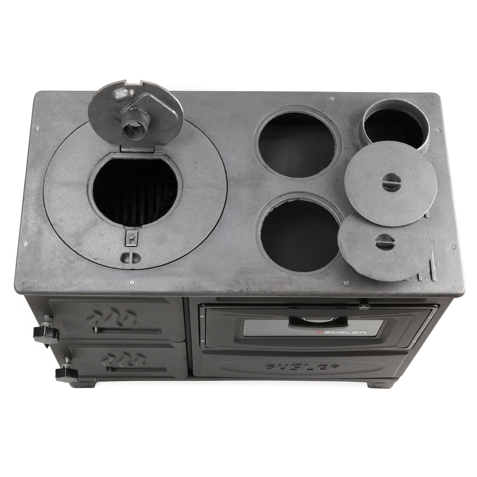 Modern Matte Black Cooker Stove: Wood & Coal Burning Oven - Etsy