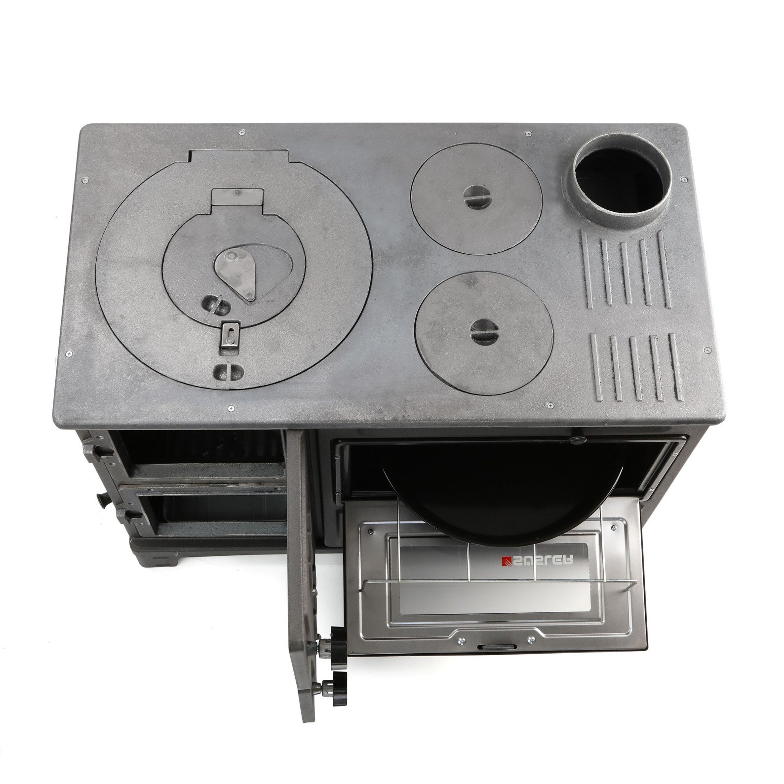 Modern Matte Black Cooker Stove: Wood & Coal Burning Oven - Etsy
