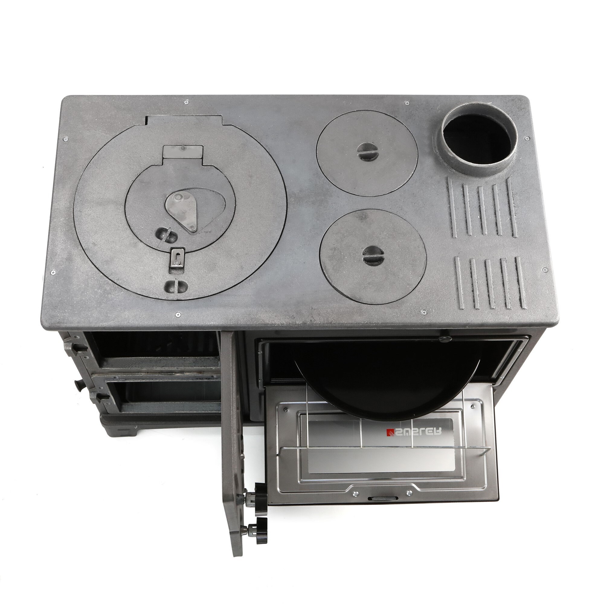 Modern Matte Black Cooker Stove: Wood & Coal Burning Oven - Etsy