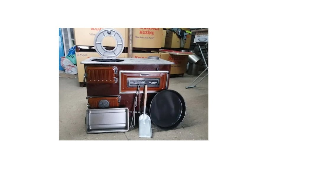 Turkish Deep Cooker Stove: Wood & Coal Burning, Camping Heater - Etsy
