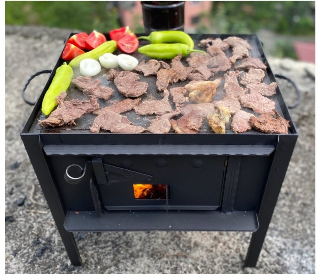 Handmade Portable Camping Stove: Stone Barbecue & Tent Caravan Cooker ...