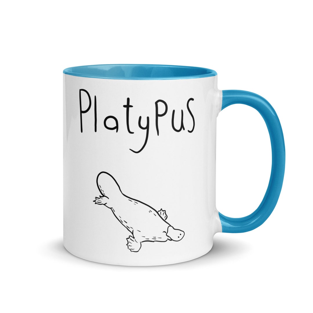 Platypus Mug: Colorful Ceramic Coffee Cup - Etsy