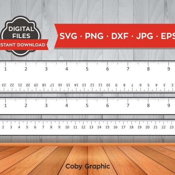 Ruler Svg - Etsy