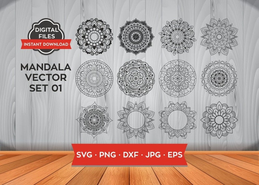 Mandala SVG File for Cricut. Digital File Available for - Etsy