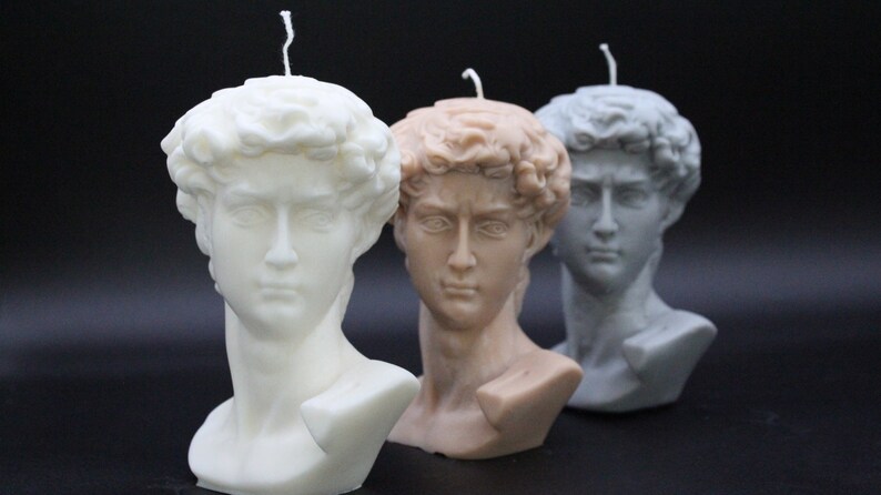 Candle ON SALE David Candle Bust David Candle Sculpture - Etsy