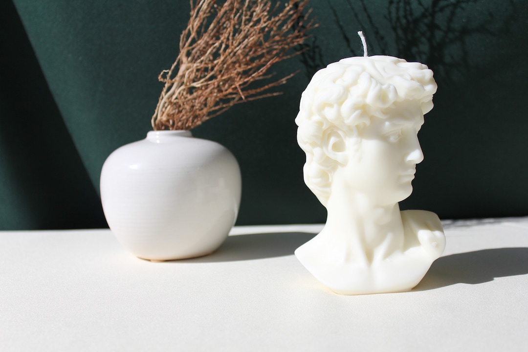 Timeless Elegance: David Statue Inspired Candle, 100% Soy Wax Blend - Etsy