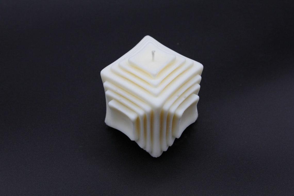 Candle Cube Candle Custom Cube Candle Geometric Cube - Etsy